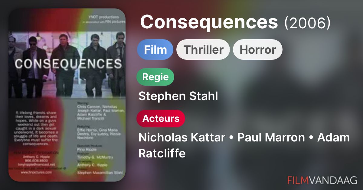 Consequences (film, 2006) - FilmVandaag.nl