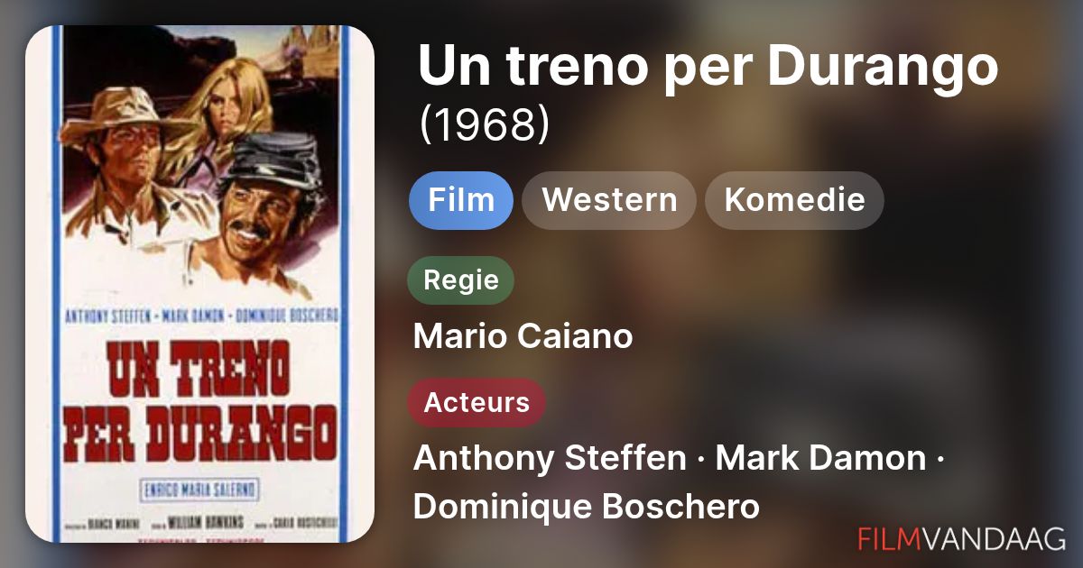 Un treno per Durango (film, 1968) - FilmVandaag.nl