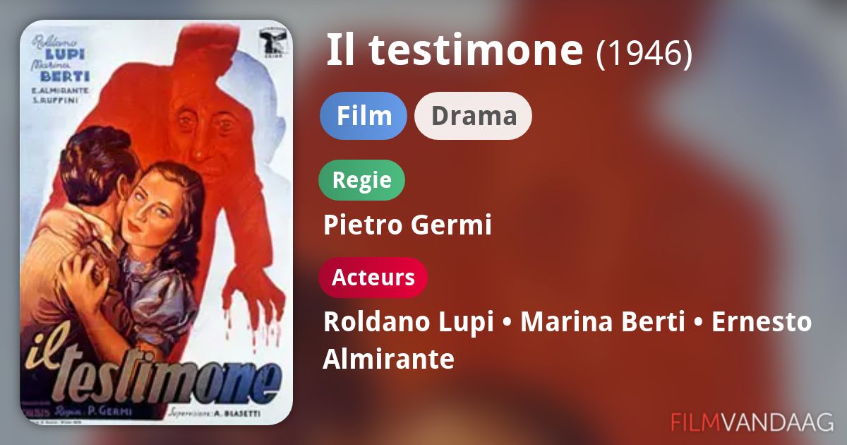Il testimone (film, 1946) Nu Online Kijken - FilmVandaag.nl
