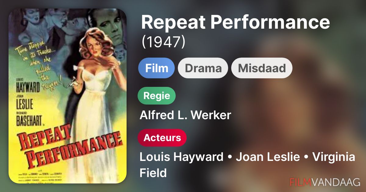 Repeat Performance (film, 1947) - FilmVandaag.nl