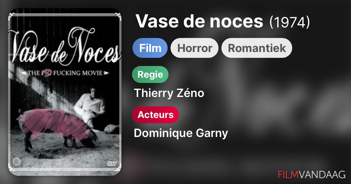 Vase de noces (film, 1974) - FilmVandaag.nl