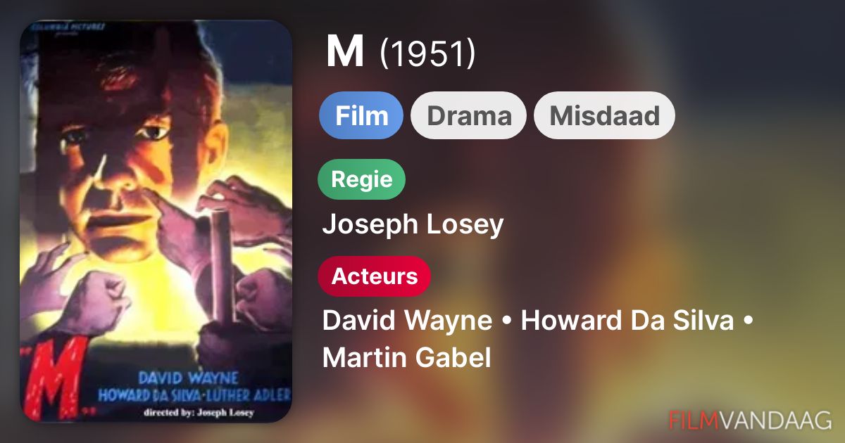 M (film, 1951) - FilmVandaag.nl