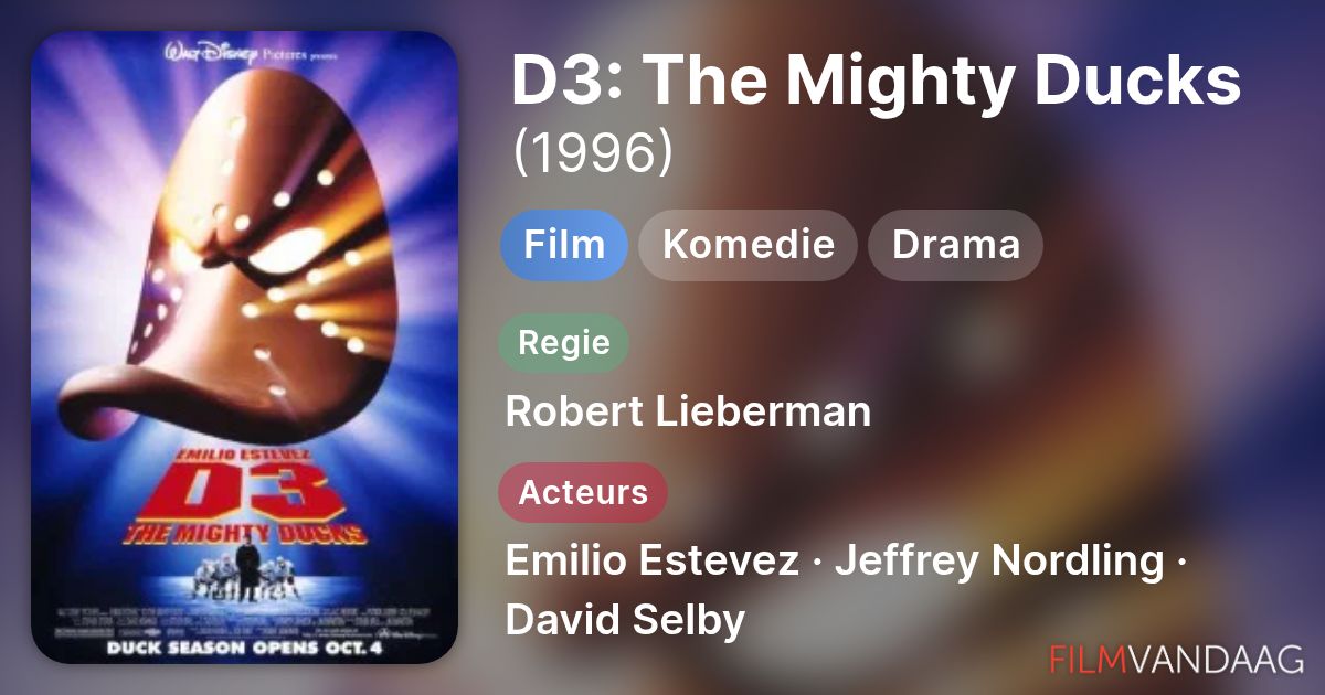 D3: The Mighty Ducks (film, 1996) - FilmVandaag.nl