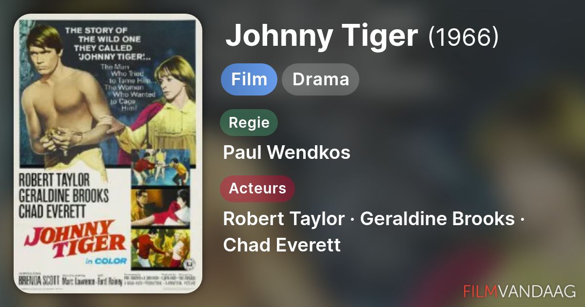 Johnny Tiger (film, 1966) - FilmVandaag.nl