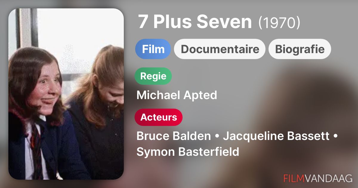 7 Plus Seven (film, 1970) - FilmVandaag.nl