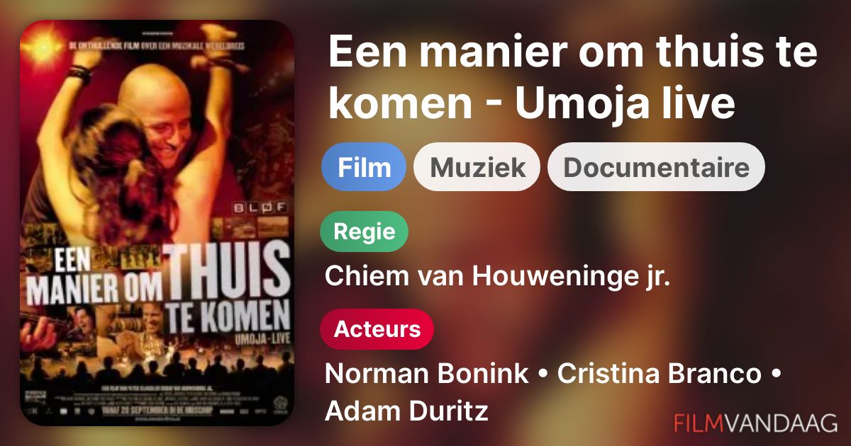 Een manier om thuis te komen - Umoja live (film, 2007) - FilmVandaag.nl