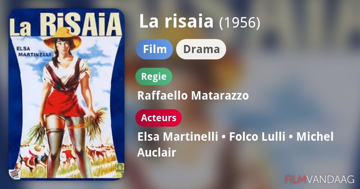 La risaia (film, 1956) - FilmVandaag.nl