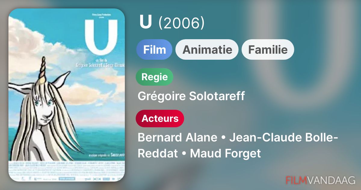 U (film, 2006) - FilmVandaag.nl