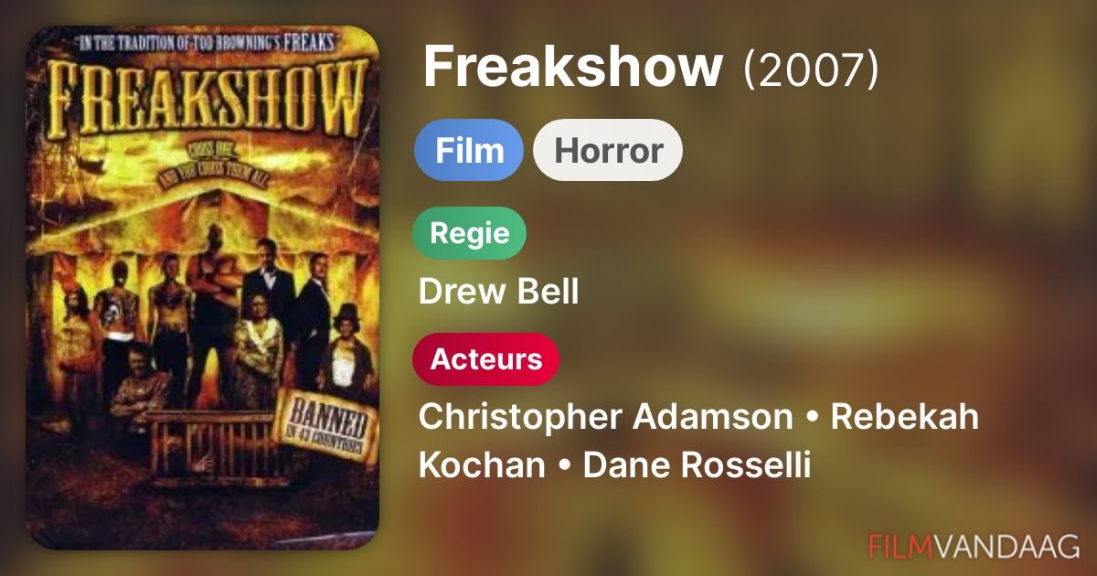 Freakshow (film, 2007) - FilmVandaag.nl