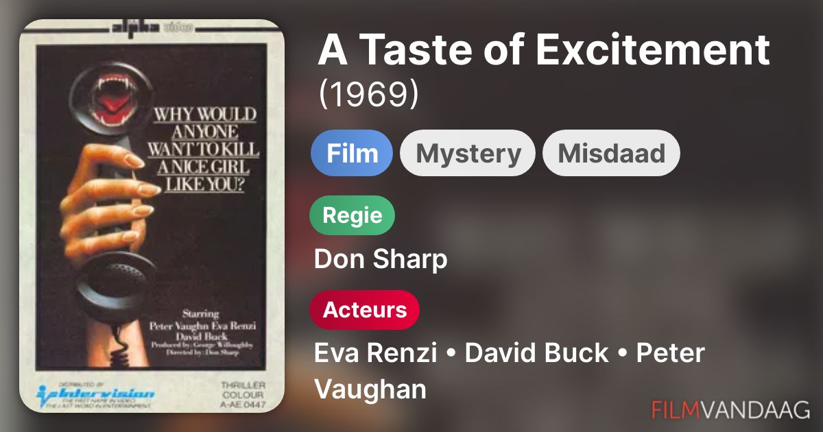 A Taste of Excitement (film, 1969) - FilmVandaag.nl
