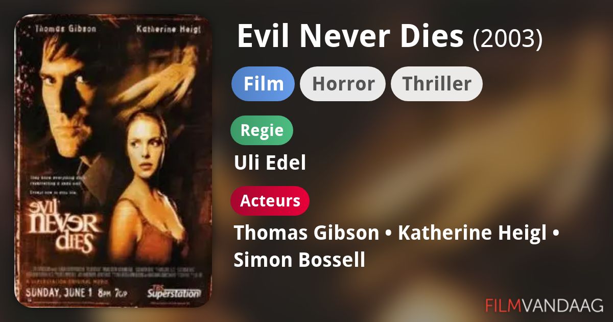 Evil Never Dies (film, 2003) Nu Online Kijken - FilmVandaag.nl