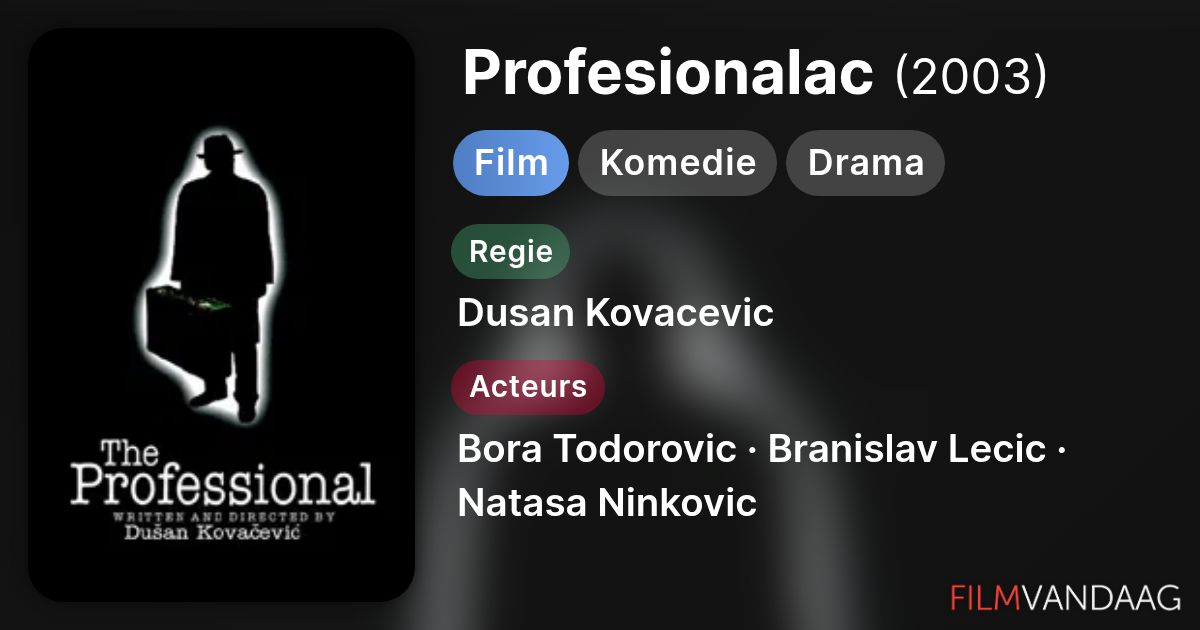 Profesionalac (film, 2003) - FilmVandaag.nl