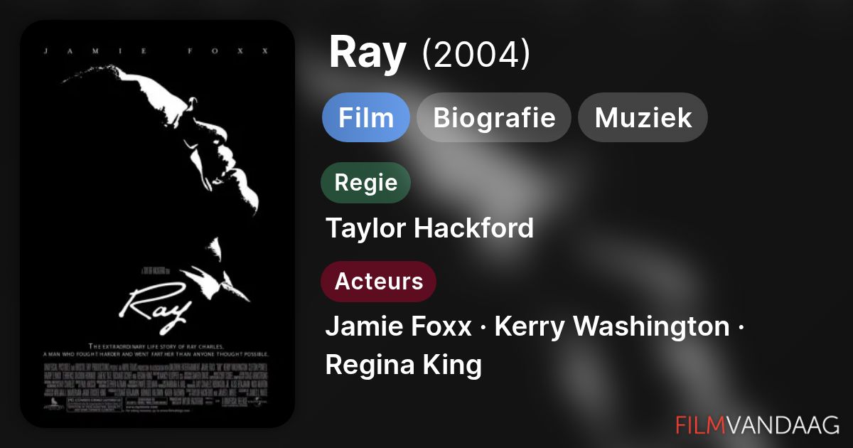 Ray (film, 2004) - FilmVandaag.nl