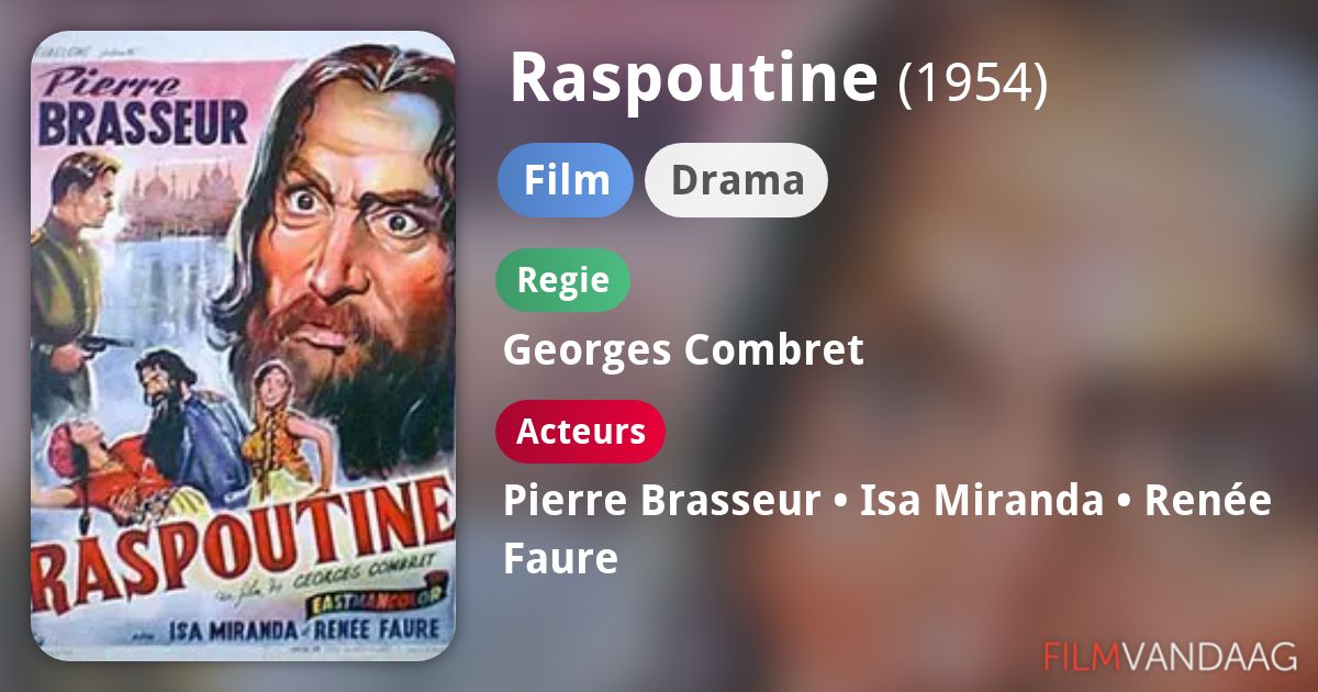 Raspoutine (film, 1954) - FilmVandaag.nl