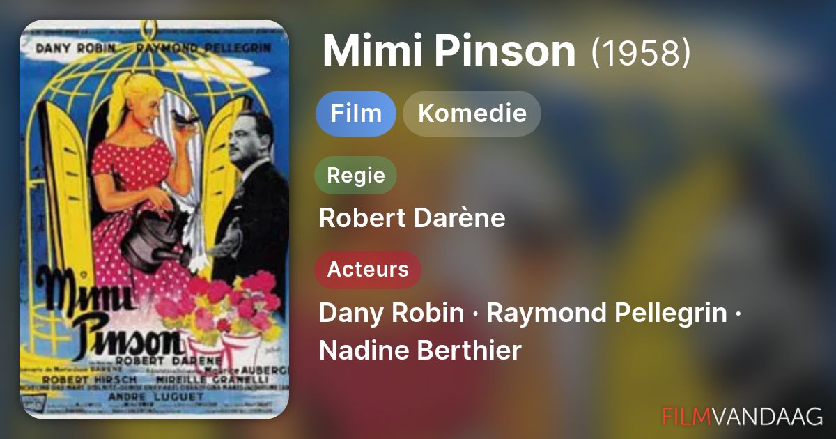 Mimi Pinson (film, 1958) - FilmVandaag.nl