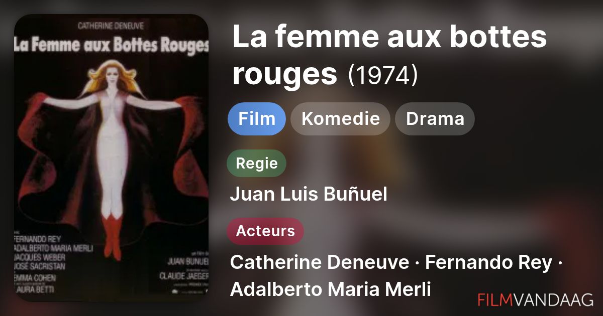 La femme aux bottes rouges (film, 1974) - FilmVandaag.nl