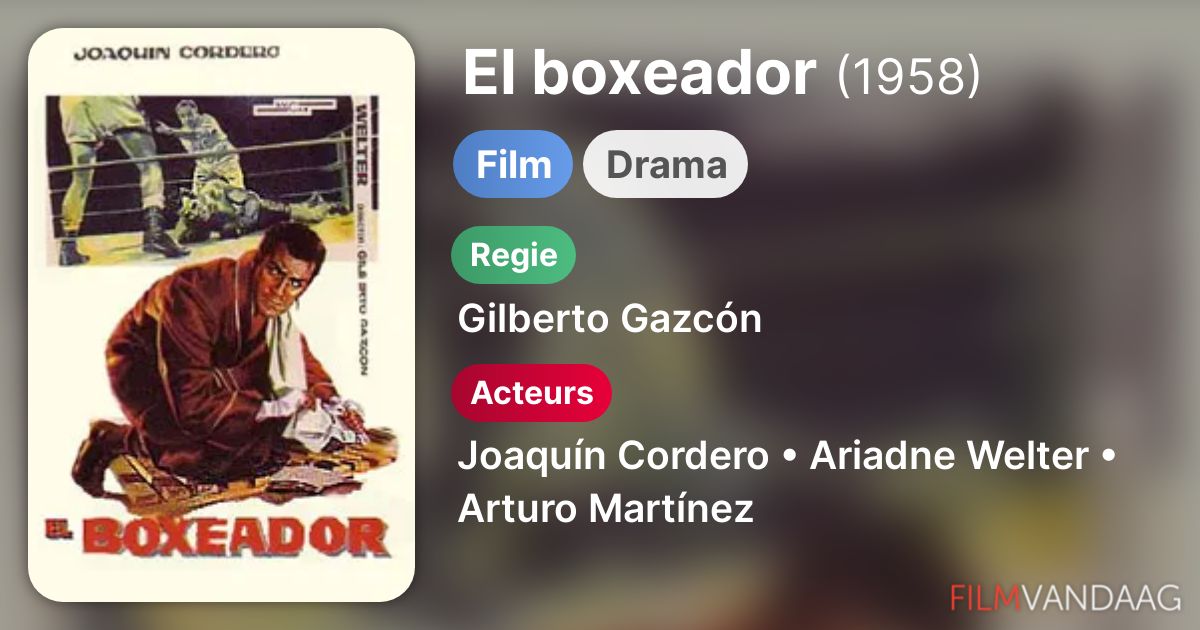 El boxeador (film, 1958) - FilmVandaag.nl