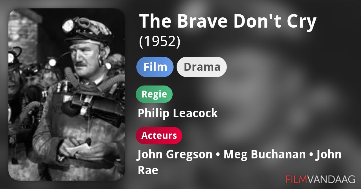 The Brave Don't Cry (film, 1952) - FilmVandaag.nl