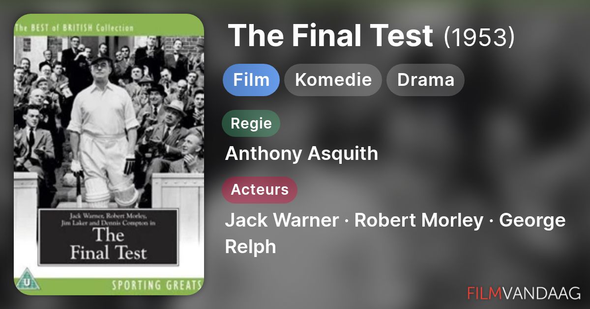 The Final Test (film, 1953) - FilmVandaag.nl