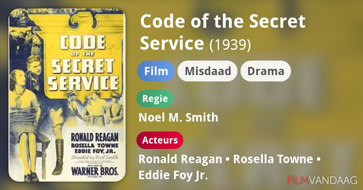 Code of the Secret Service (film, 1939) - FilmVandaag.nl