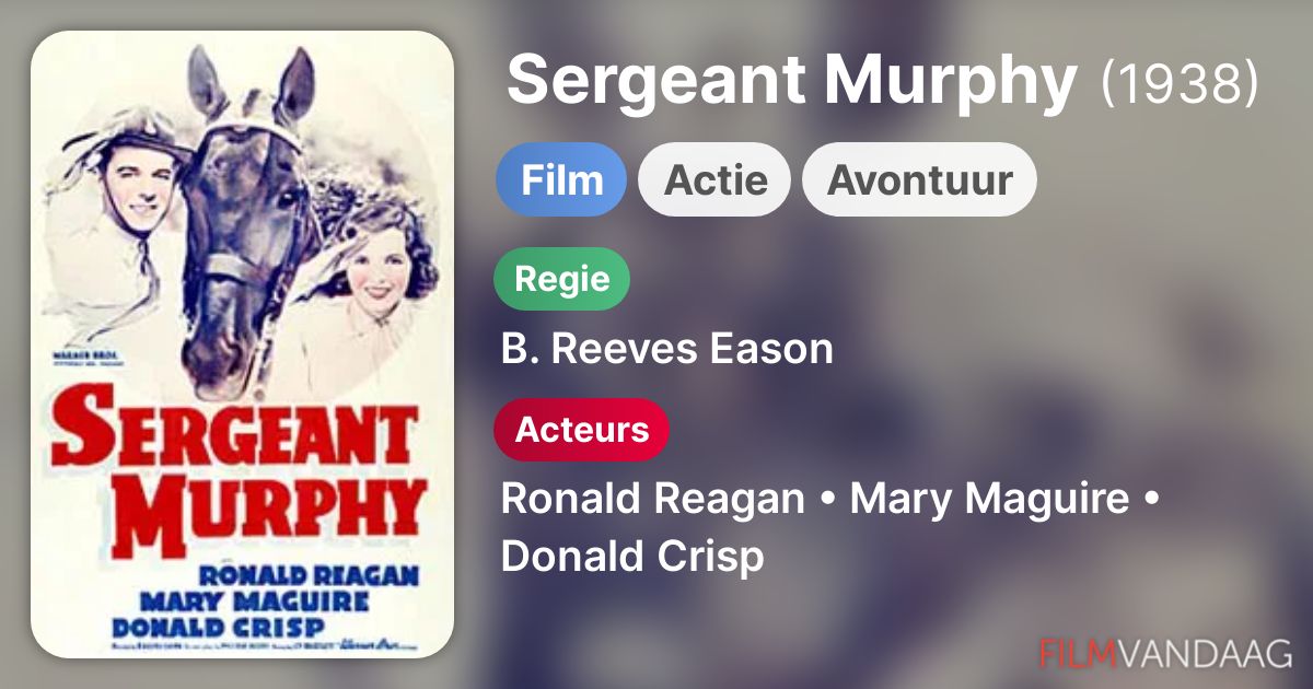 Sergeant Murphy (film, 1938) - FilmVandaag.nl