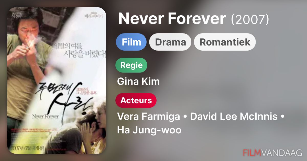 Never Forever (film, 2007) - FilmVandaag.nl