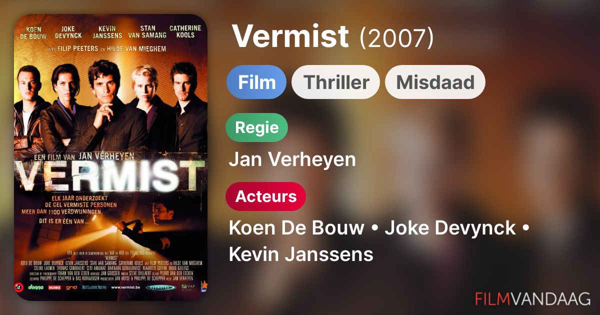 Vermist (film, 2007) - FilmVandaag.nl