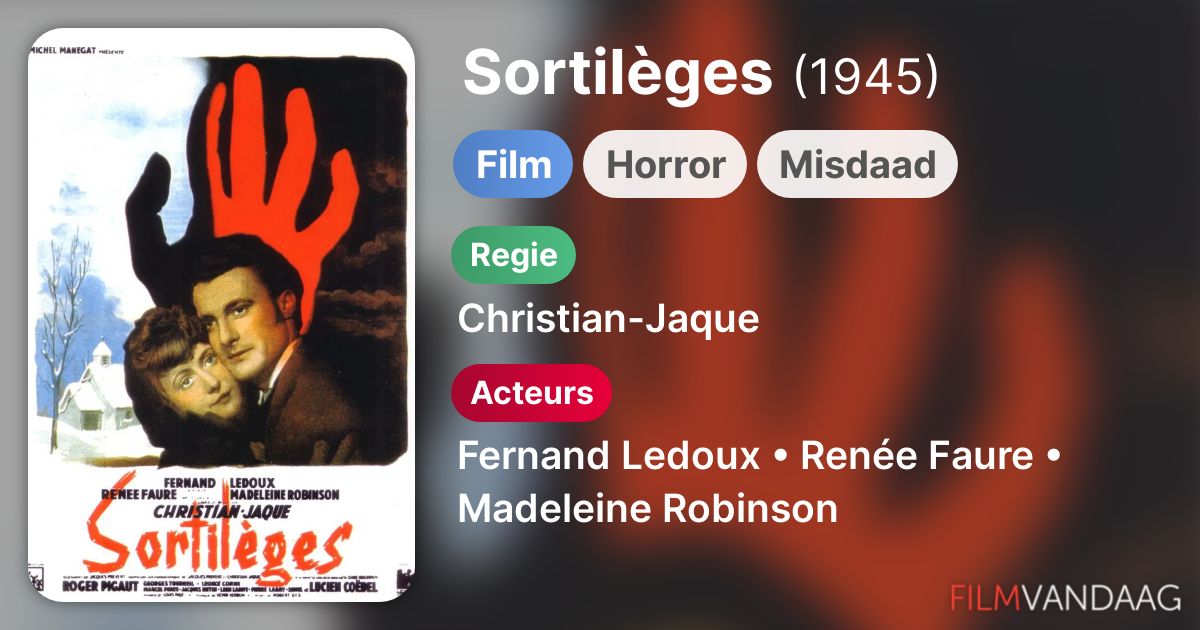 Sortilèges (film, 1945) - FilmVandaag.nl