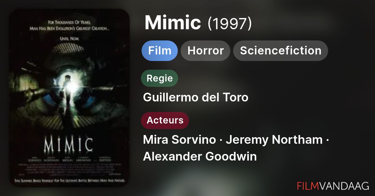 Mimic (film, 1997) - FilmVandaag.nl
