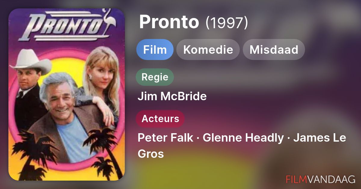 Pronto (film, 1997) - FilmVandaag.nl