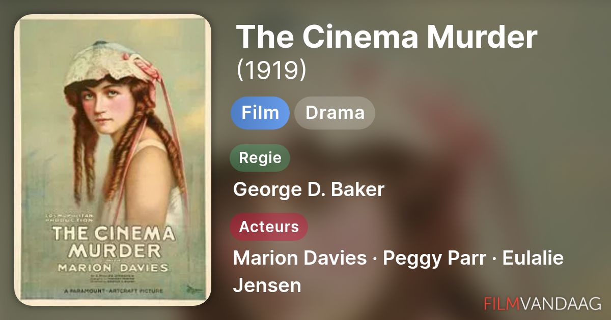 The Cinema Murder (film, 1919) - FilmVandaag.nl