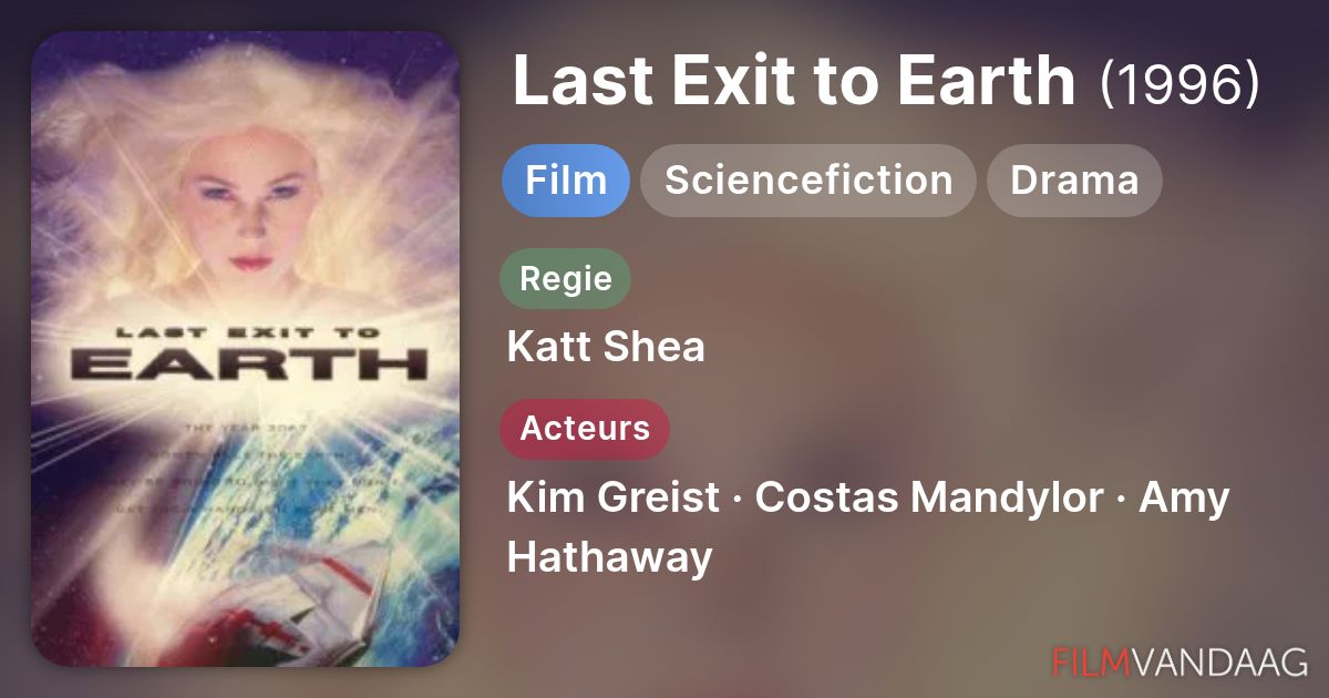 Last Exit to Earth (film, 1996) - FilmVandaag.nl