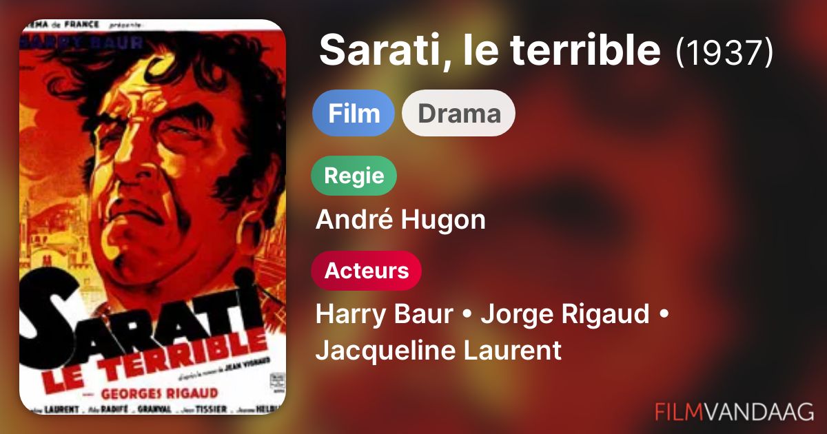Sarati, le terrible (film, 1937) - FilmVandaag.nl