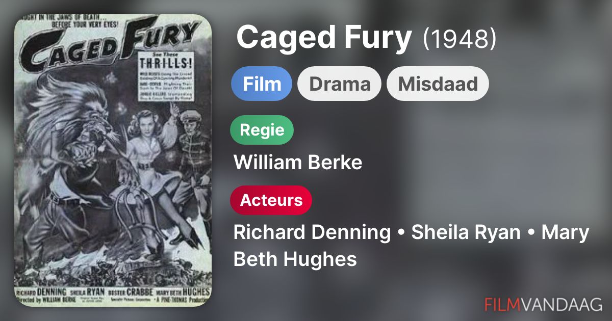 Caged Fury (film, 1948) - FilmVandaag.nl