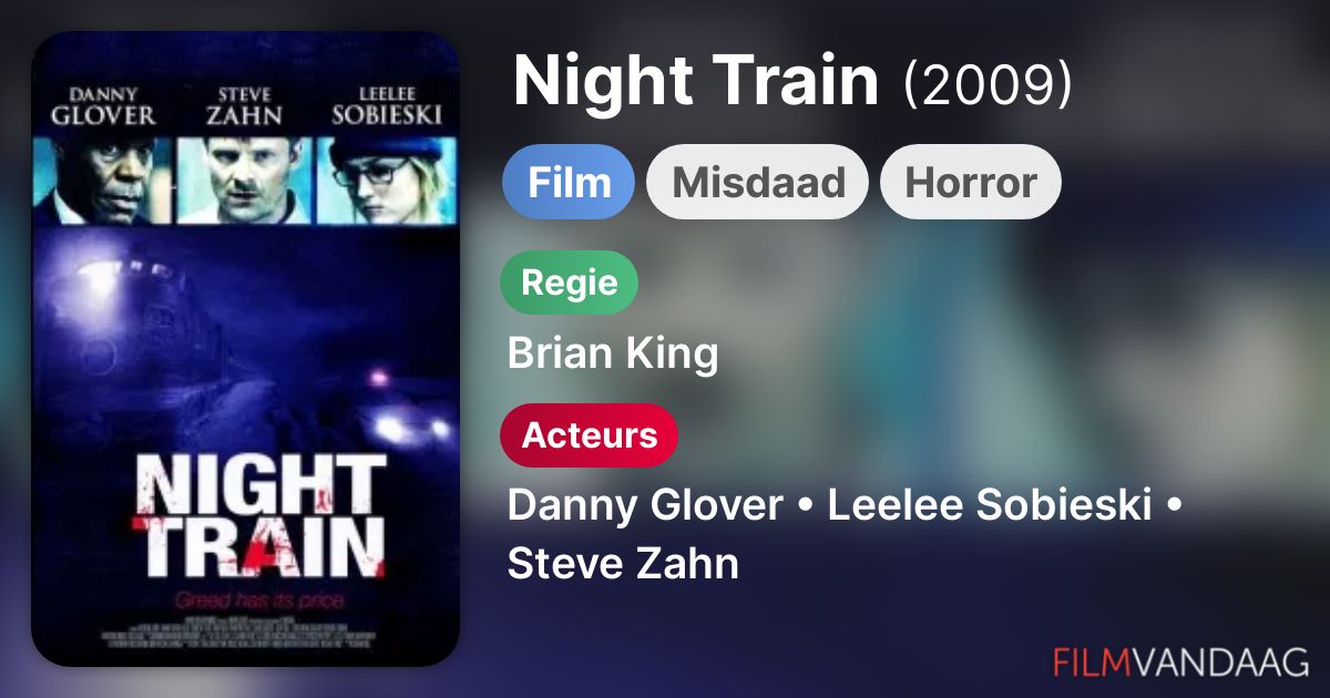 Night Train (film, 2009) - FilmVandaag.nl