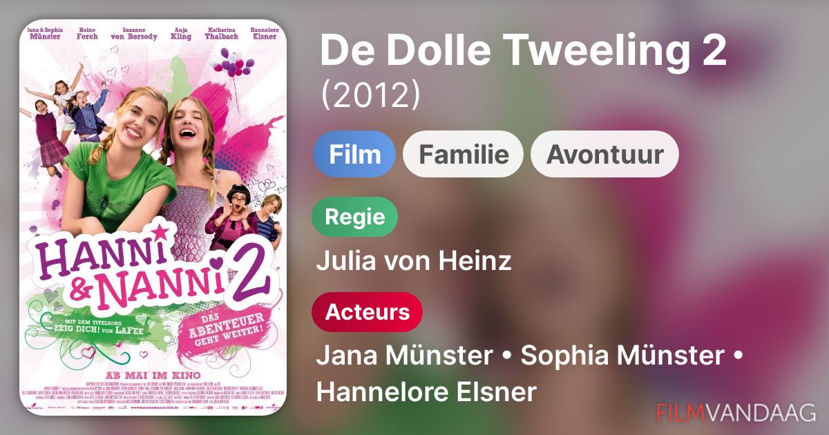 De Dolle Tweeling 2 (film, 2012) - FilmVandaag.nl