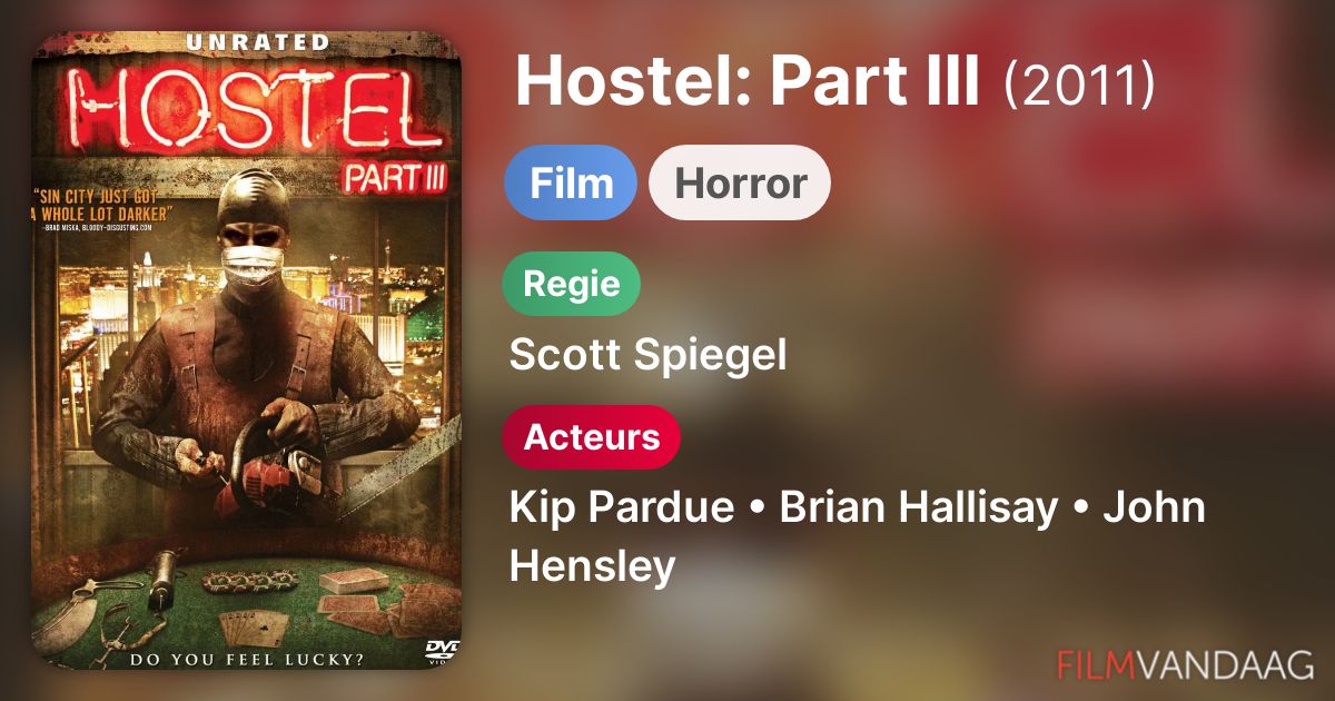 Hostel: Part III (film, 2011) - FilmVandaag.nl