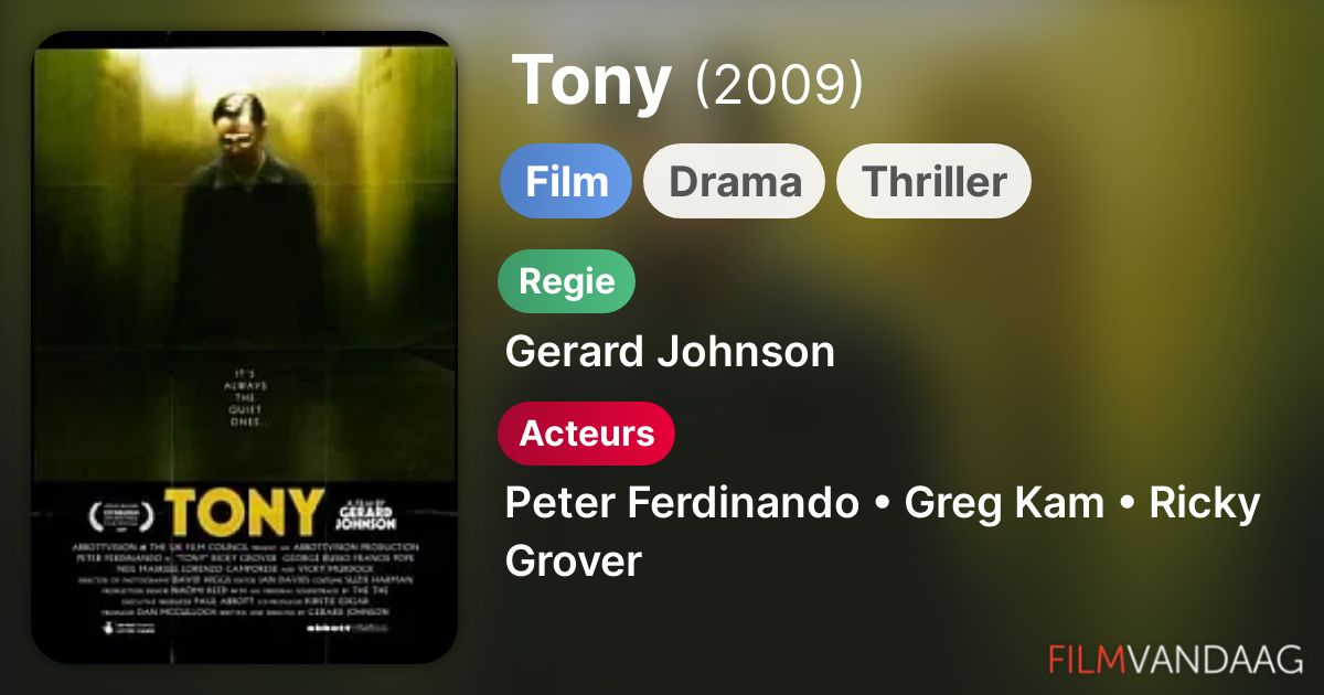 Tony (film, 2009) - FilmVandaag.nl