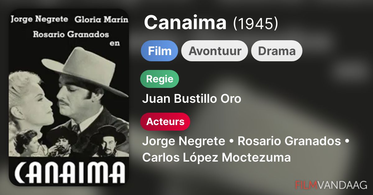 Canaima (film, 1945) Nu Online Kijken - FilmVandaag.nl