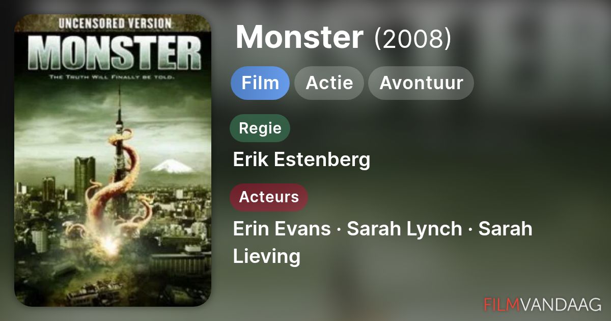 Monster (film, 2008) - FilmVandaag.nl
