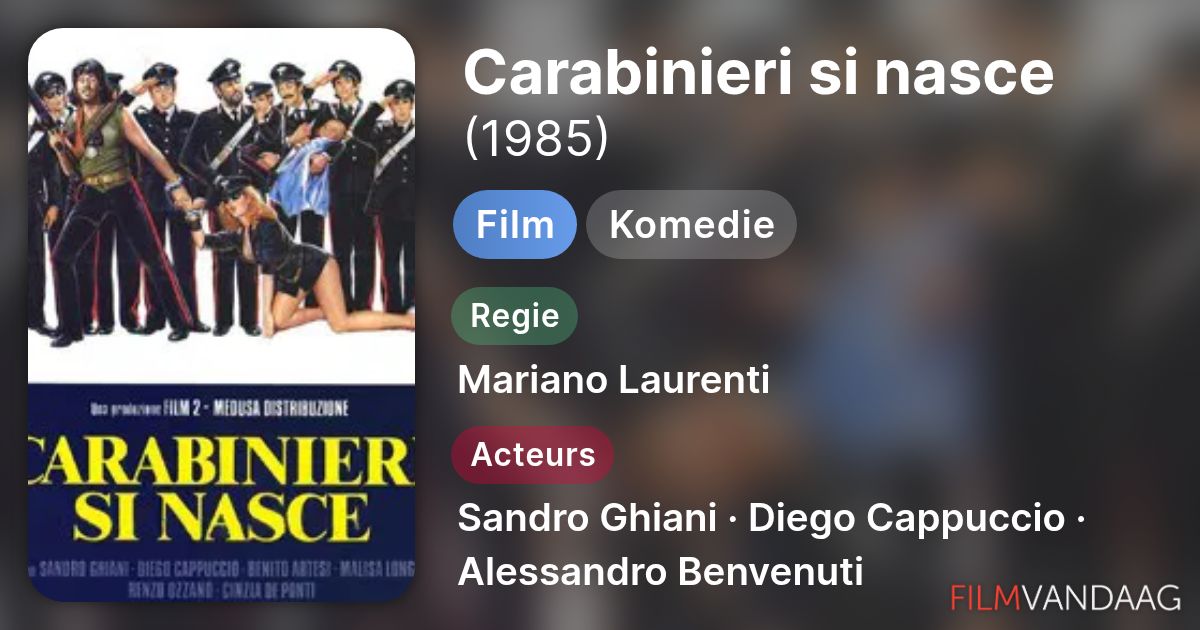 Carabinieri si nasce (film, 1985) - FilmVandaag.nl