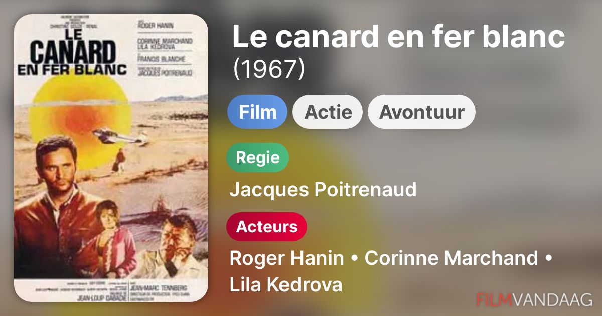 Le canard en fer blanc (film, 1967) - FilmVandaag.nl