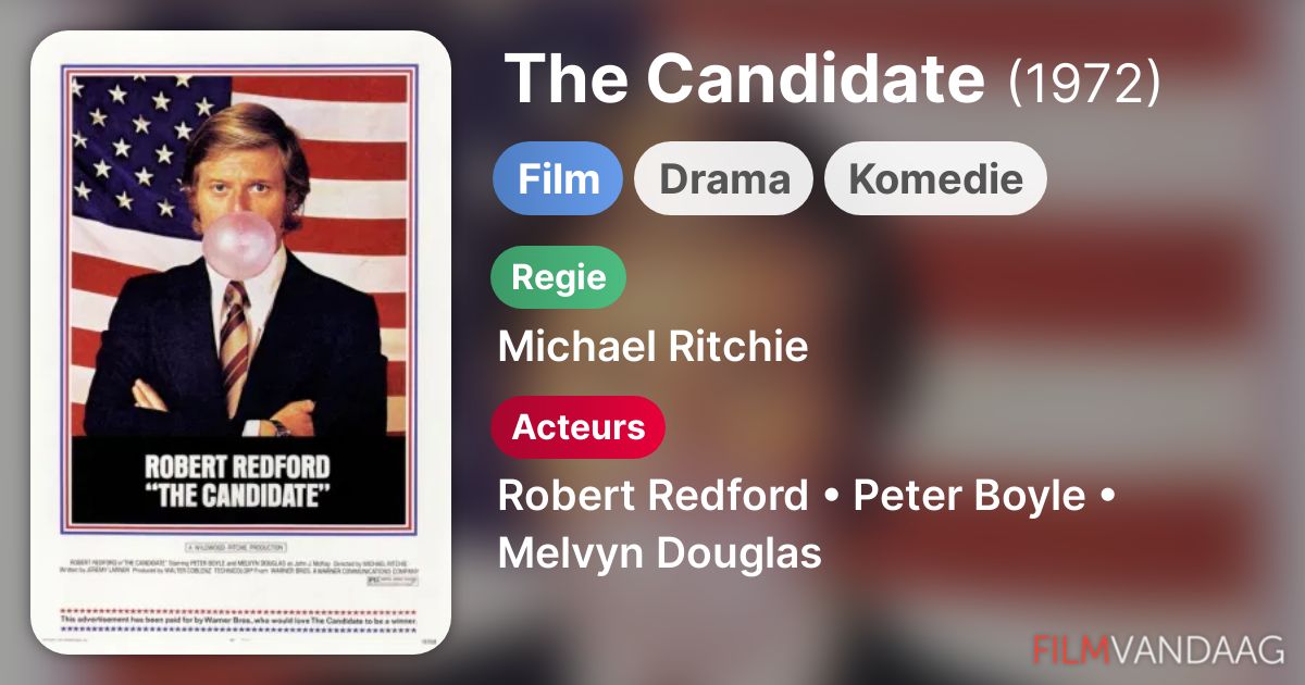 The Candidate (film, 1972) - FilmVandaag.nl