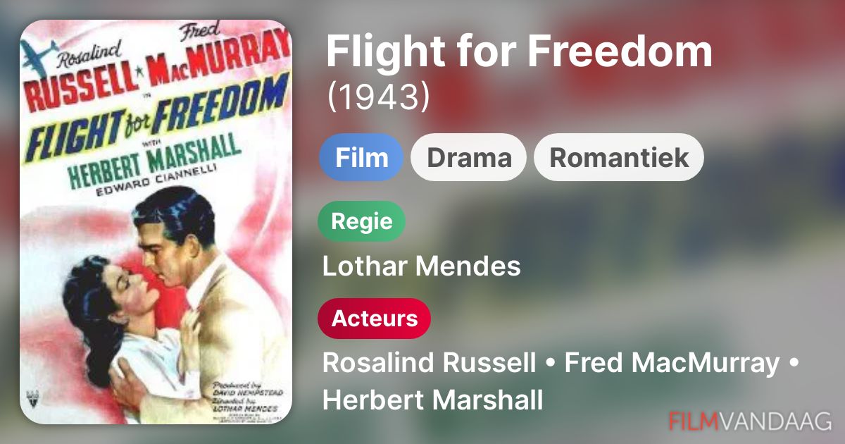 Flight for Freedom (film, 1943) - FilmVandaag.nl