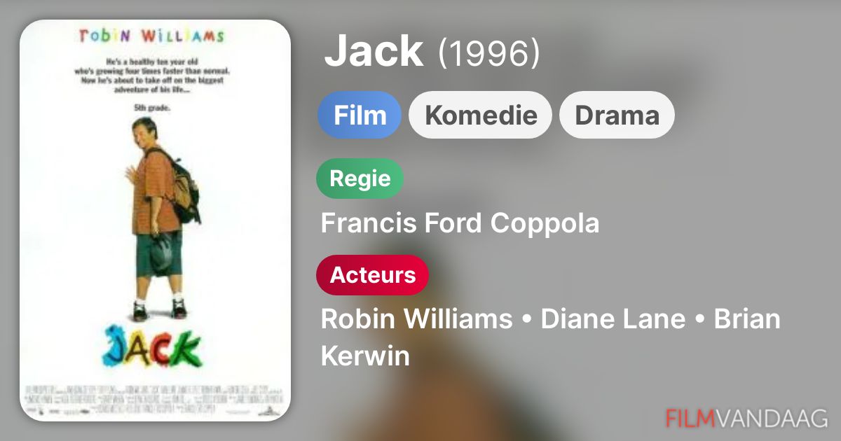 Jack (film, 1996) - FilmVandaag.nl