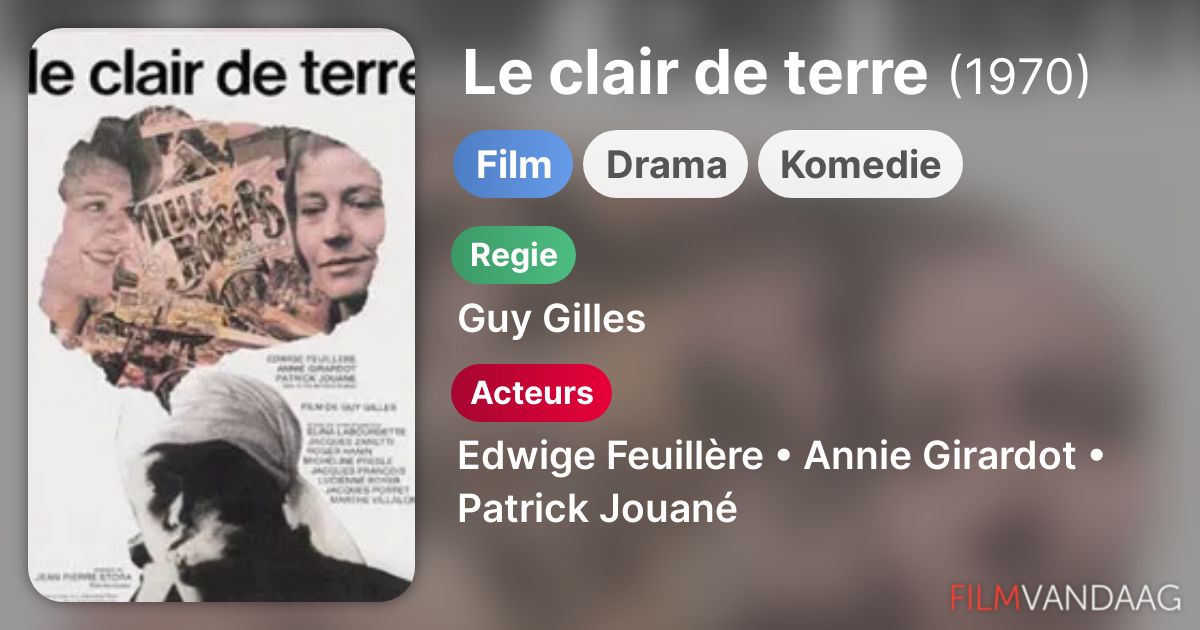 Le clair de terre (film, 1970) - FilmVandaag.nl