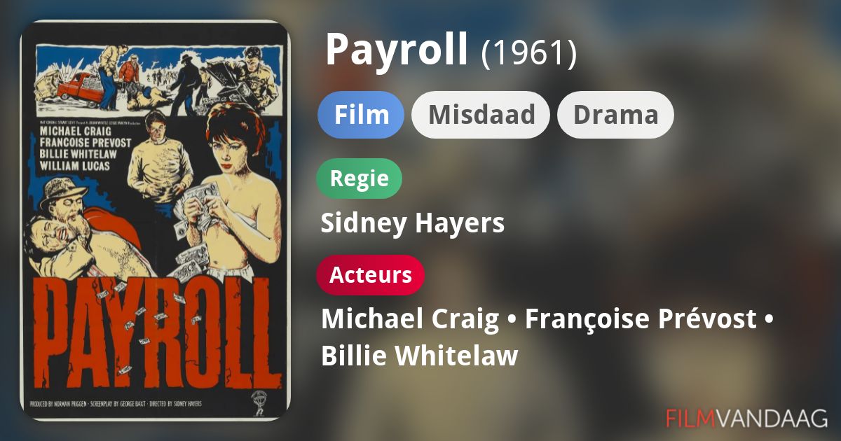Payroll (film, 1961) kopen op dvd of blu-ray - FilmVandaag.nl