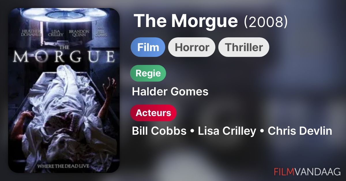 The Morgue (film, 2008) - FilmVandaag.nl