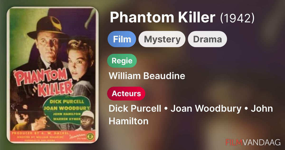 Phantom Killer (film, 1942) - FilmVandaag.nl