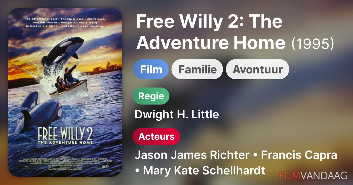 Free Willy 2: The Adventure Home (film, 1995) - FilmVandaag.nl
